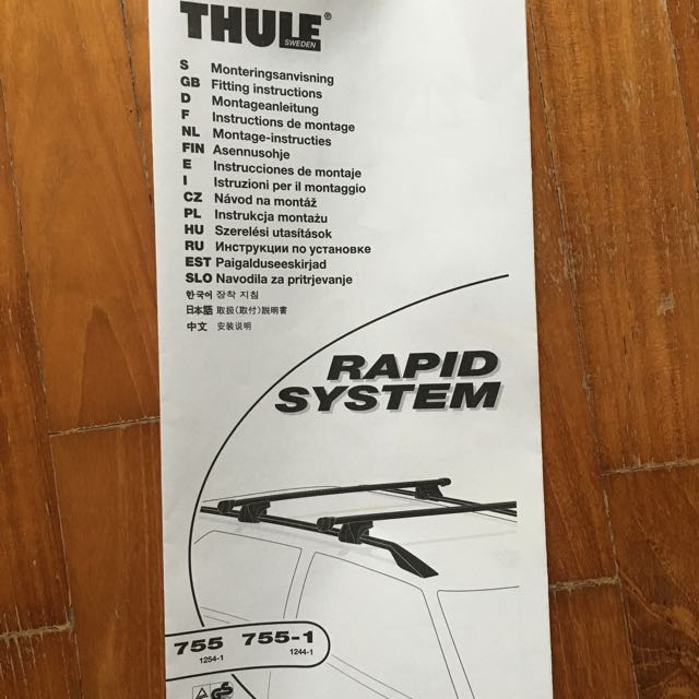 Thule Rapid System 755, Sports Equipment, Bicycles & Parts, Bicycles on Carousell