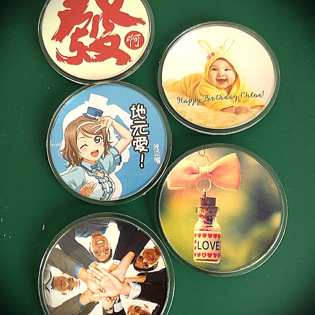 Customised Acrylic pin badges, Hobbies & Toys, Stationery & Craft ...