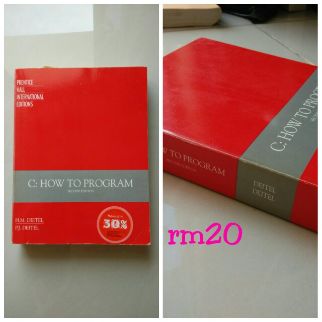 C: How to Program, Hobbies & Toys, Books & Magazines, Textbooks on Carousell