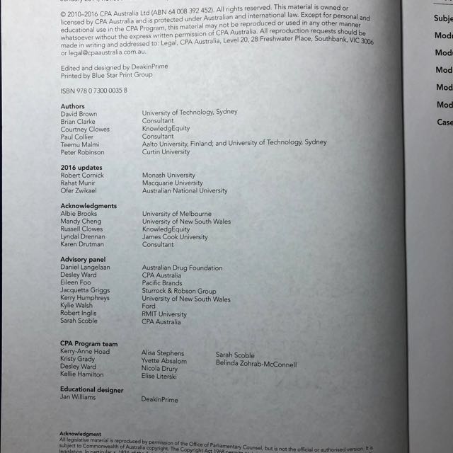 CPA Australia Strategic Management Accounting Textbook, Hobbies & Toys ...