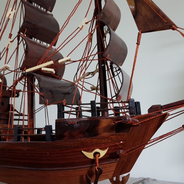 Feng Shui Extreme Good Luck Wooden Junk Boat Ship. For smooth sailing ...