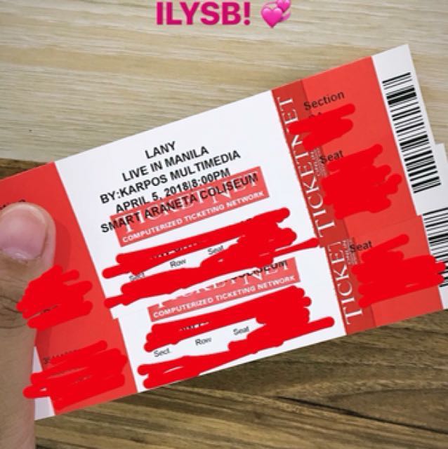 LANY CONCERT TICKET GEN AD 2K/EACH, Tickets & Vouchers, Event Tickets ...