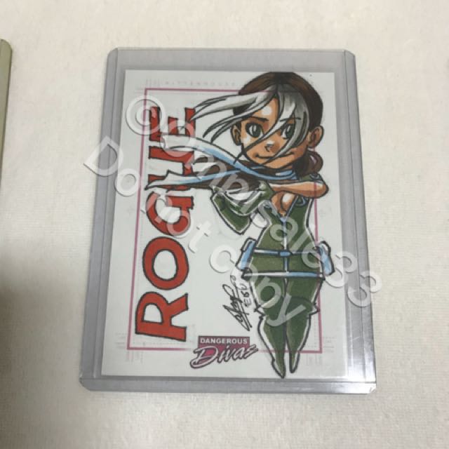 Marvel sketch card - rogue, Hobbies & Toys, Memorabilia & Collectibles ...