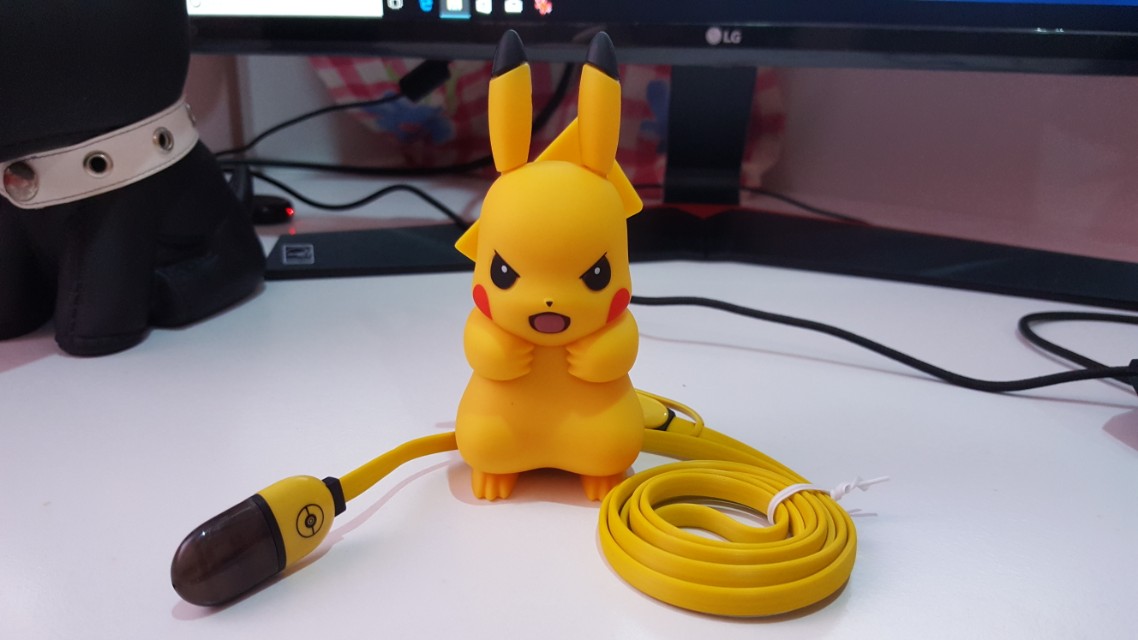 Pikachu charger with ios/android cable, Mobile Phones & Gadgets, Mobile ...