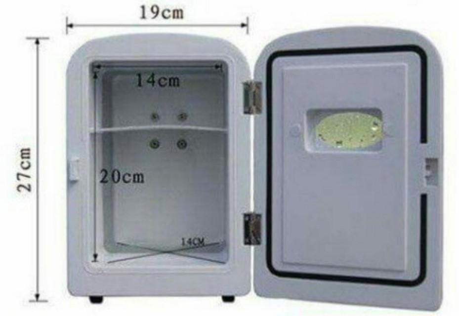 Portable Mini Fridge 4L (cow design), TV & Home Appliances, Kitchen ...