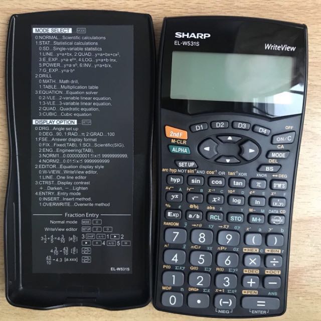 Sharp Scientific Calculator [EL-W531S], Computers & Tech, Office ...