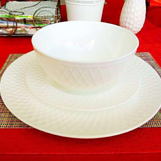 Soho Diamond Dinnerware 12pcs Set (1 set left), Furniture & Home Living ...