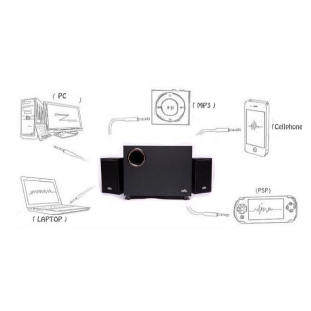 Zeus Z-100 2.1 Multimedia Speaker System, Audio, Soundbars, Speakers ...
