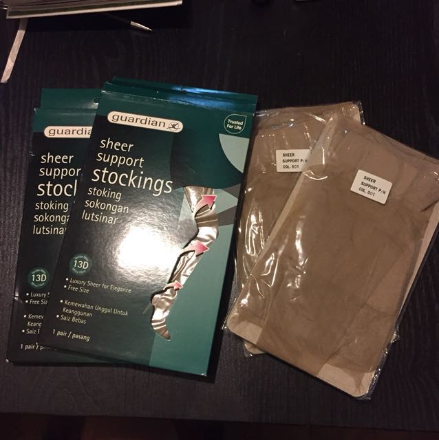 [BN] Guardian Sheer Support Stockings (4pairs!), Women's Fashion, New ...