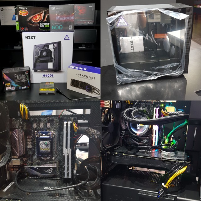 Custom Gaming PC nzxt H400I black, Computers & Tech, Desktops on Carousell
