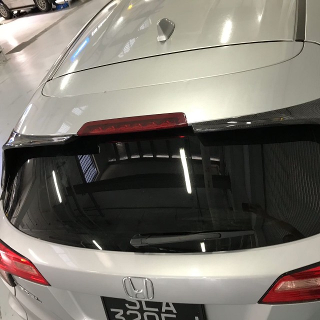 Honda Vezel Carbon Fibre Extension Spoiler, Car Accessories on Carousell