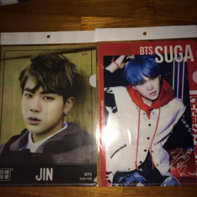 KPOP Bts L shaped folders, Hobbies & Toys, Memorabilia & Collectibles ...