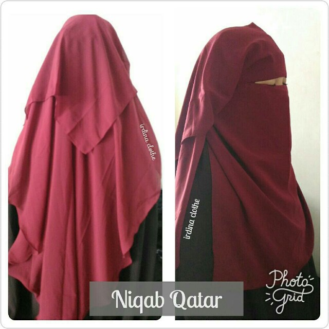 Niqab Qatar - Long Niqab, Women's Fashion, Muslimah Fashion, Hijabs on ...
