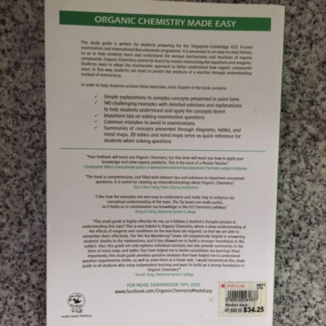 Organic Chemistry Made Easy, Hobbies & Toys, Books & Magazines ... Organic Chemistry Made Easy, Hobbies & Toys, Books & Magazines ...