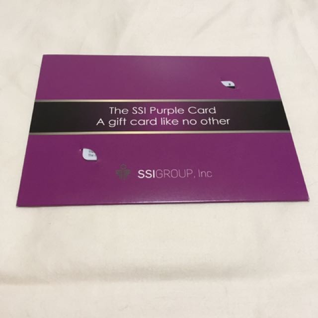 SSI Purple card, Tickets & Vouchers, Store Credits on Carousell