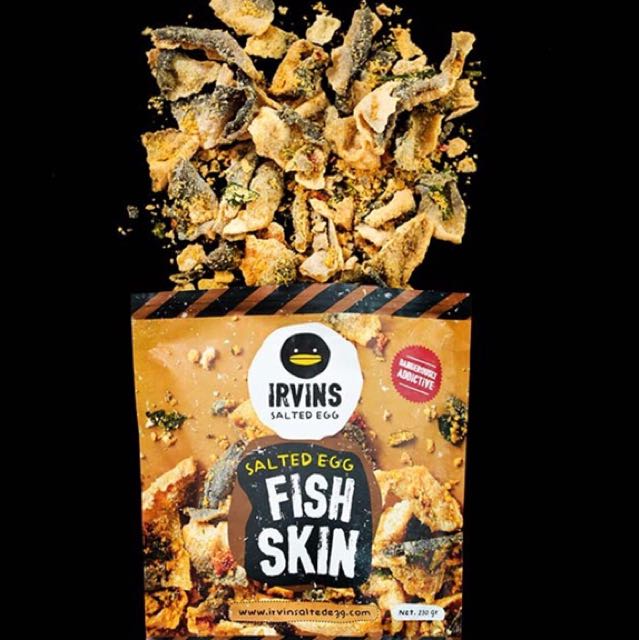 Irvins salted egg fish skin (big), Food & Drinks, Packaged & Instant ...