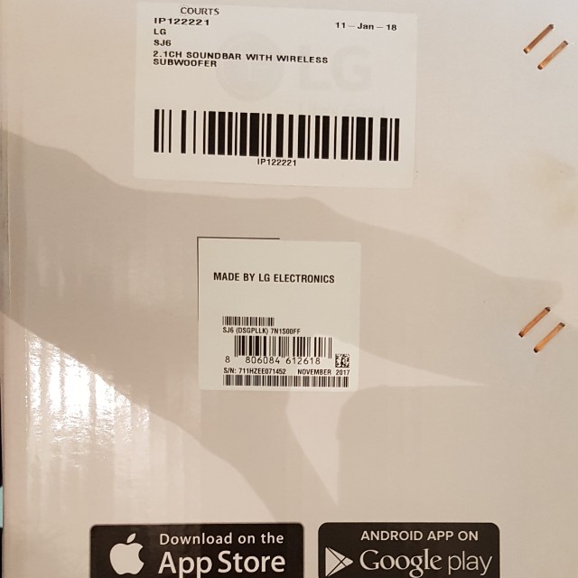 LG SJ6 Sound bar, Audio, Soundbars, Speakers & Amplifiers on Carousell