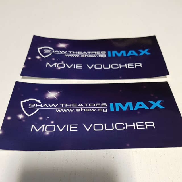 Shaw IMAX Movie Vouchers, Tickets & Vouchers, Vouchers on Carousell