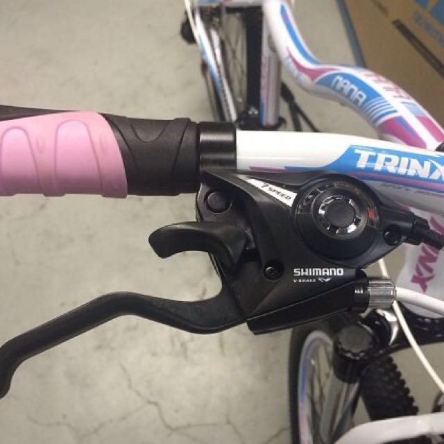 TRINX-N104 SHIMANO 21速 碟剎 避震前叉 女仕專用版 MTB 山地車 送水架前後蛙燈, 運動產品, 單車及配件, 單車 ...
