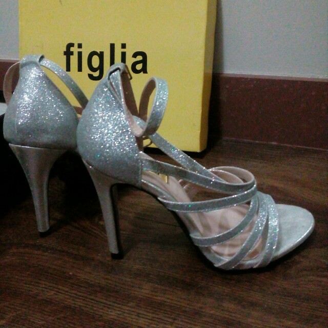 RUSH! Figlia Silver Heel sandals shoes, Women's Fashion, Footwear ...