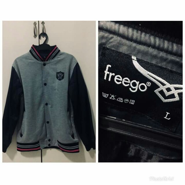 Freego Jacket black/grey, Men's Fashion, Coats, Jackets and Outerwear ...