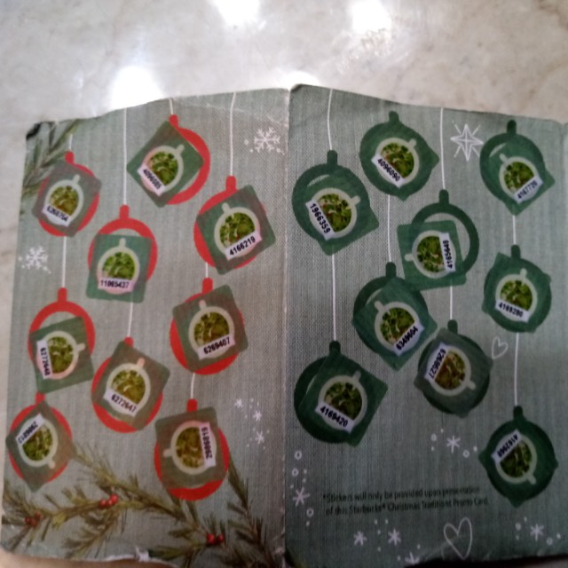 STARBUCKS STICKER CARD, Tickets & Vouchers, Store Credits on Carousell