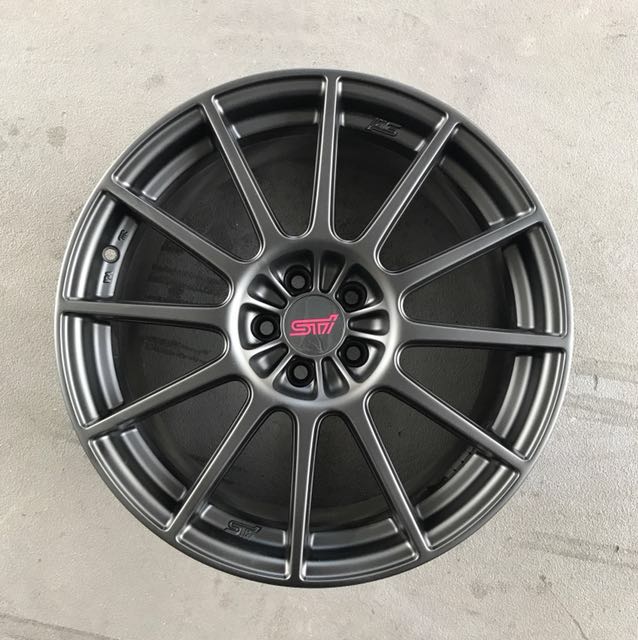 Used 18” Original STI rims, Car Accessories on Carousell