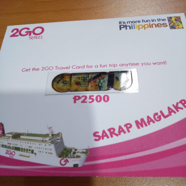 2GO travel card to cebu worth 2500, Tickets & Vouchers, Flights ...