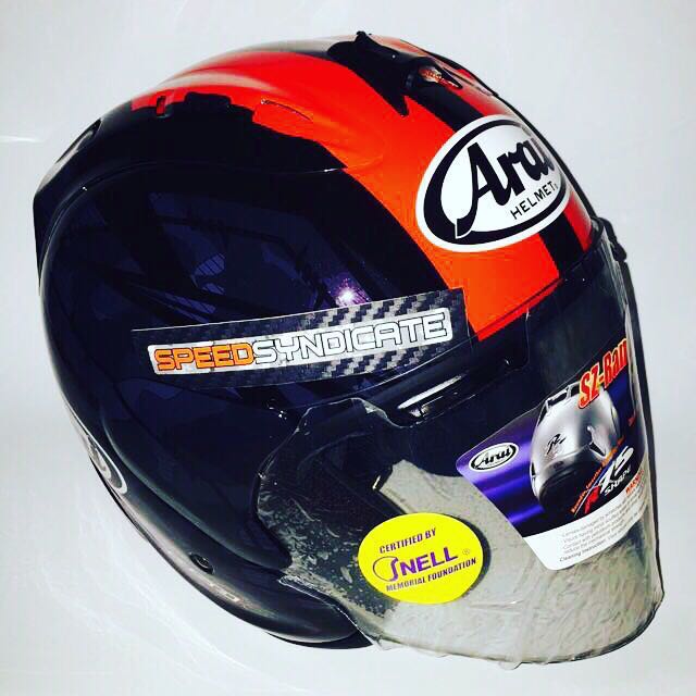 Arai Ram 4 Blast Red, Motorcycles, Motorcycle Apparel on Carousell