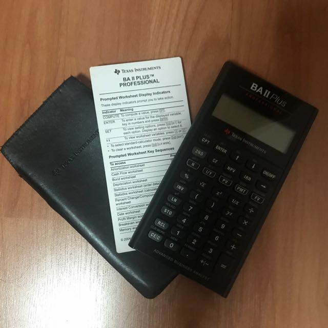 BA II Plus Professional Financial Calculator, Computers & Tech, Office ...