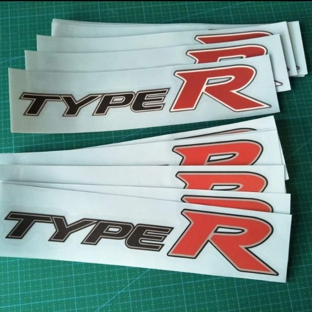 Type R sticker clearance sale, Car Accessories on Carousell