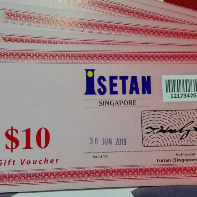Isetan Vouchers $10 x 15 nos., Tickets & Vouchers, Vouchers on Carousell