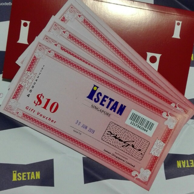 Isetan Vouchers $10 x 15 nos., Tickets & Vouchers, Vouchers on Carousell