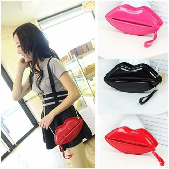 Lip sling bag, Women's Fashion, Bags & Wallets, Cross-body Bags on ...