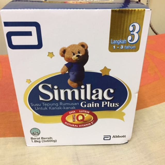 Similac Gain Plus Step 3 #midjan55, Babies & Kids, Nursing & Feeding ...