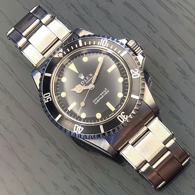 Vintage metres first Rolex Submariner 5513 1967, 7206/80 bracelet ...