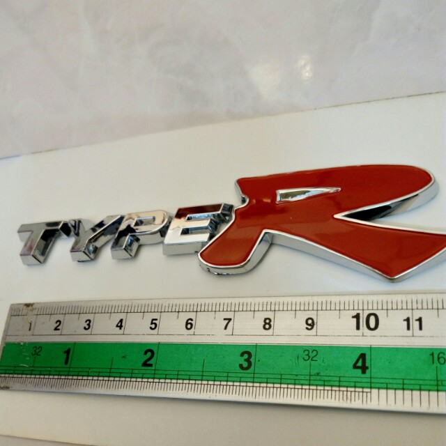 Honda Type R 3D logo emblem, Auto Accessories on Carousell