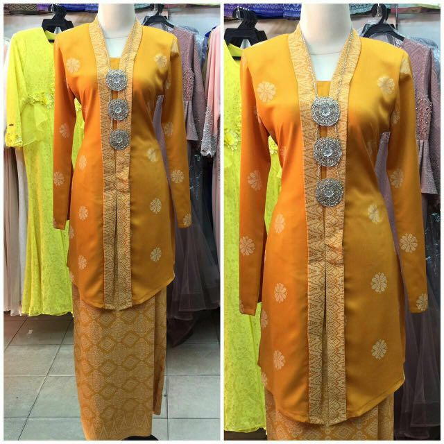 KEBARONG SONGKET TABUR, Women's Fashion, Muslimah Fashion, Baju Kurung ...