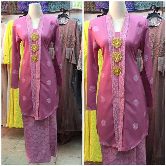 KEBARONG SONGKET TABUR, Women's Fashion, Muslimah Fashion, Baju Kurung ...