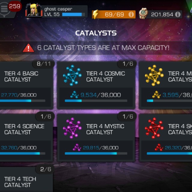 Marvel Contest of Champions MCOC account for sale, Video Gaming, Gaming ...