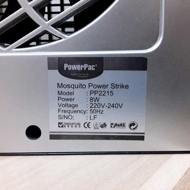 PowerPac Mosquito Power Strike / Electronic Insect Killer with Suction ...