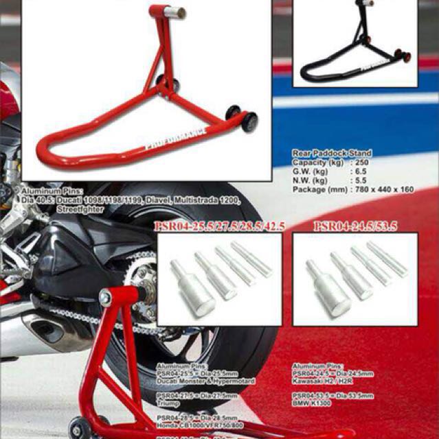 Proformance single arm paddock stand, Auto Accessories on Carousell