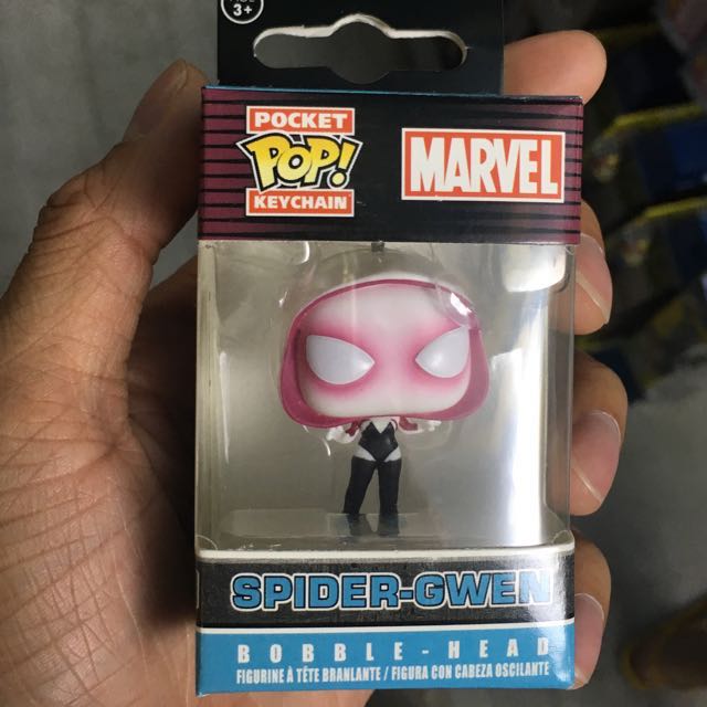 Spider Gwen Funko Pop Keychain, Hobbies & Toys, Toys & Games on Carousell