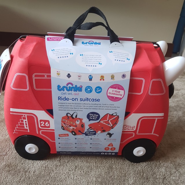 Trunki London Bus Boris Ride-on Suitcase, Babies & Kids, Babies & Kids ...
