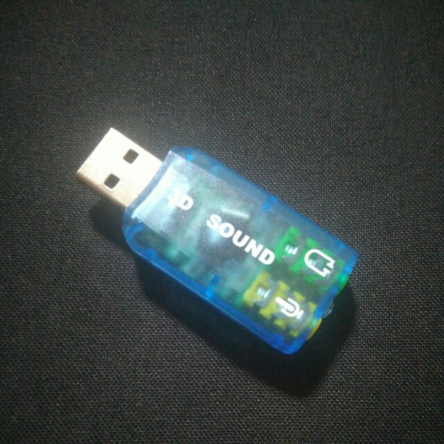 Usb 3D Sound adapter, 電腦＆科技, 電腦周邊及配件, 電腦線、轉接線及轉換器 - Carousell