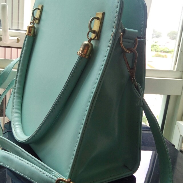 Vintage Turquoise Bag, Women's Fashion, Bags & Wallets, Tote Bags on ...