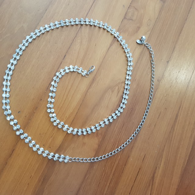 $20 now! Aldo diamond chain belt, Luxury, Accessories on Carousell