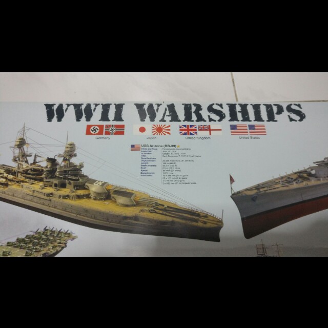 Big WWII Warship poster, Furniture & Home Living, Home Decor, Frames ...