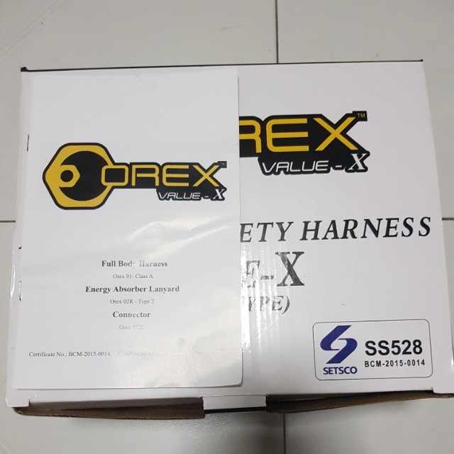 BNIB OREX VALUE-X Full Body Harness + Twin Lanyards, Everything Else on ...