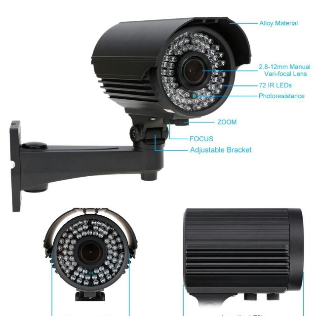 KKmoon TP-W225BM Security Camera Outdoor CCTV, Furniture & Home Living ...
